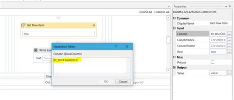 how to read column in excel sheet by specifying the column instead of columnname help uipath