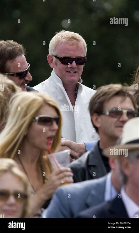 Chris Evans And Natasha Shishmanian Pose For Pictures At The Vivari Queens Cup Final At The