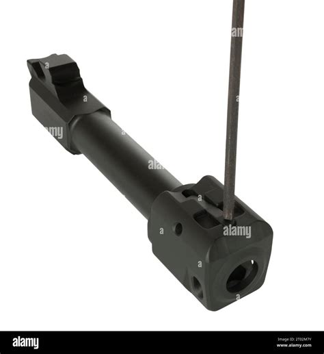 Punch Applying Pressure On A Self Indexing Muzzle Brake As It Goes Onto The Barrel Of A Semi
