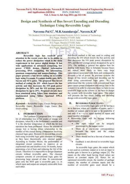 Design And Implementation Of Combinational Circuits In Different Low Power Logic Styles Pdf