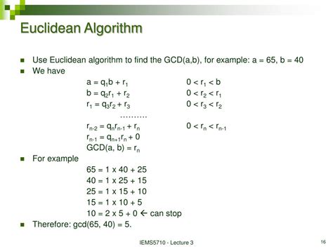 Ppt Ie Ms5710 Introduction To Number Theory Powerpoint Presentation