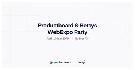 webexpo conference on linkedin productboard and betsys webexpoparty