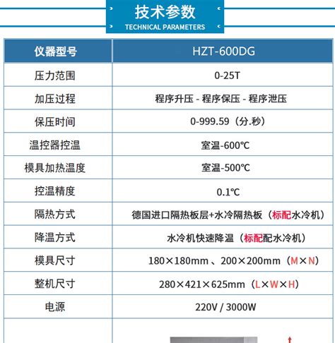 Hzt 600dg 500℃全自动加热压片机200mm 天津恒创立达科技发展有限公司