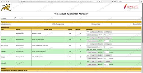 Deployment Of An Example Application Into Apache Tomcat Container Linux Tutorials Learn