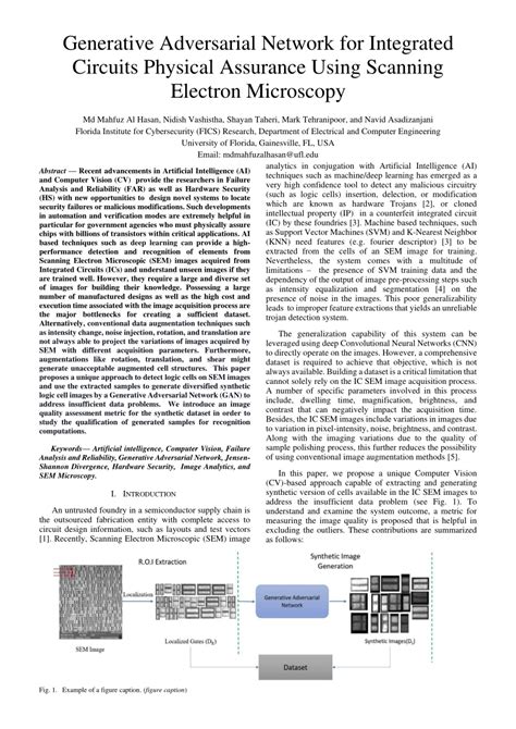 Pdf Generative Adversarial Network For Integrated Circuits Physical