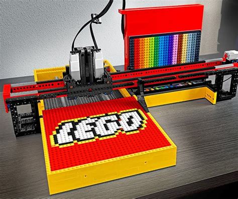 This LEGO Robot Makes Pixel Art Portraits Based On What You Type
