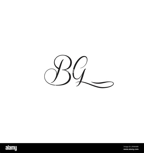 Bg Logo Simple Design Letter Bg Icon Stock Vector Image And Art Alamy