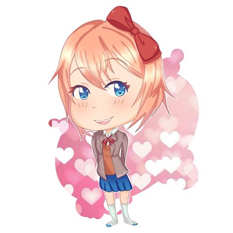 Sayori Chibi By Mini0range On Deviantart