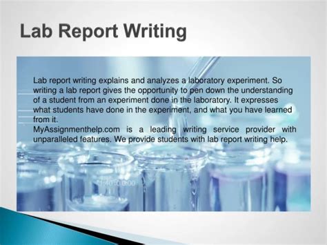 PPT Writing A Lab Report PowerPoint Presentation Free Download ID