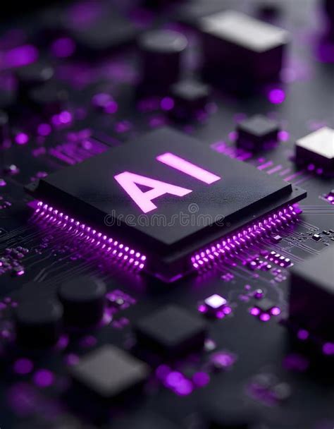 Ai Artificial Intelligence Machine Learning Big Data Analysis Ai Microchip On Electric
