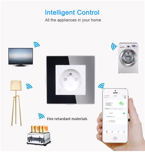 China WiFi Smart In Wall Socket With Power Meter Energy Monitoring Manufacturer And Supplier