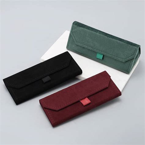 Plush Triangular Folding Glasses Case Sunray Glasses