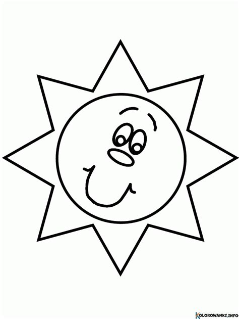 Kolorowanki Slonce Do Druku Pobierz Lub Wydrukuj Za Darmo