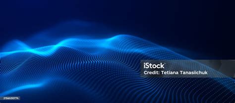 기술 배경 입자의 추상적인 디지털 파동 미래 지향적인 포인트 웨이브 총 3d 렌더링 0명에 대한 스톡 사진 및 기타 이미지 Istock