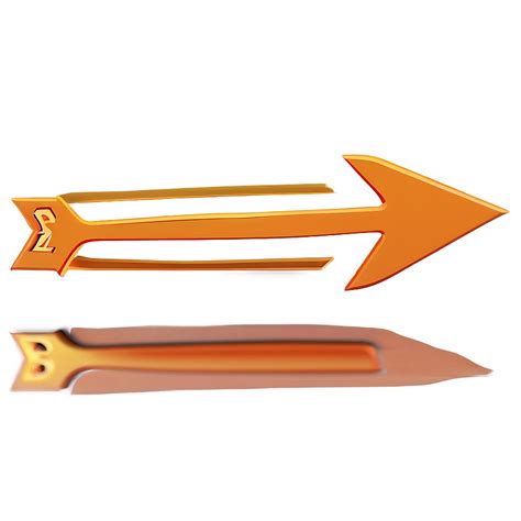 Download Retro Style Orange Arrow Png 27