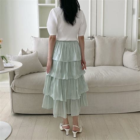 캉캉 실키 프릴 스커트