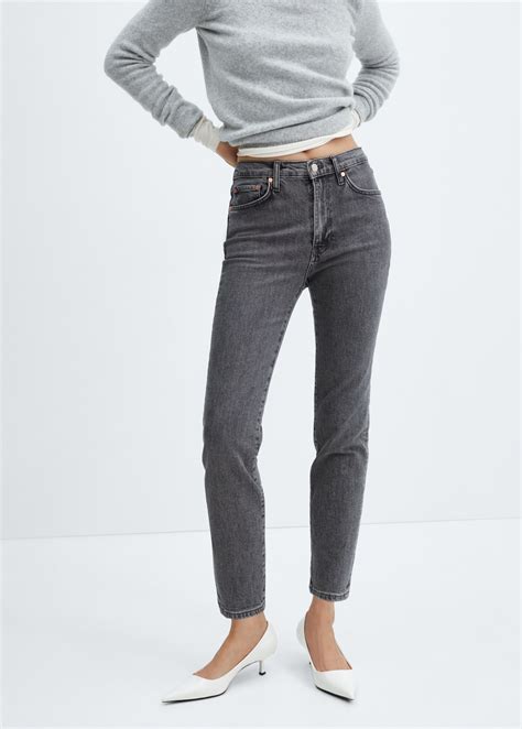 Jeans Claudia Slim Crop Mujer Mango Chile