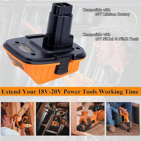 4pack Dca1820 18v To 20v Adapter Compatible With Dewalt 18v Xrp Tools