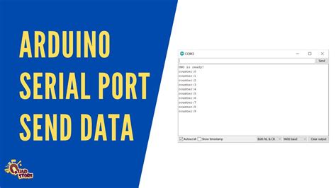 Sending Data Through Serial Port In Arduino Ide Youtube