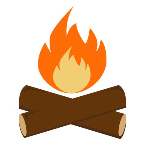 Diseño Png Y Svg De Diseño Simple De Hoguera Para Camisetas