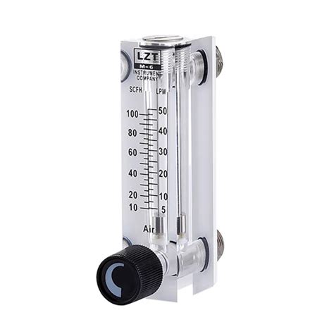 LZT T SCFH LPM Square Panel Type Gas Flowmeter Air Flow Meter Rotameter In Flow
