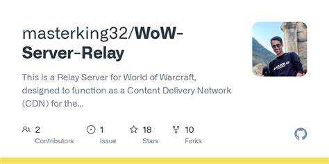 Github Masterking32wow Server Relay This Is A Relay Server For World Of Warcraft Designed