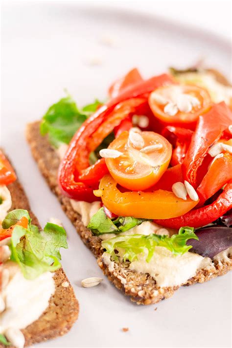 Easy Hummus And Roast Vegetable Salad Sandwich Meal Prep Gluten Free