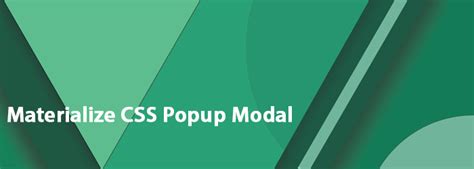 membuat popup modal dengan materializecss