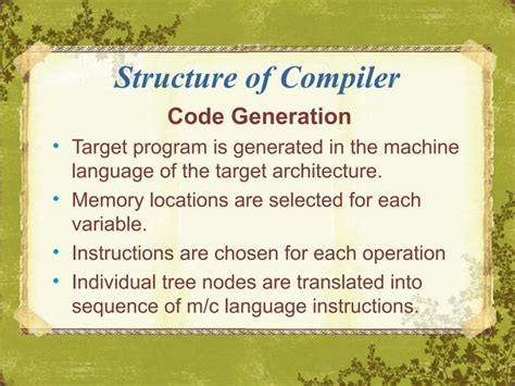 Compiler Design Basics Ppt Programming Languages Computing