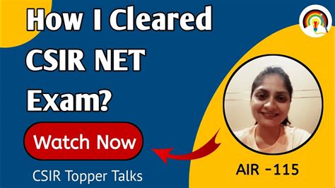 Csir Net Jrf Life Science Topper Talks Essential Tips For Csir Exam Youtube
