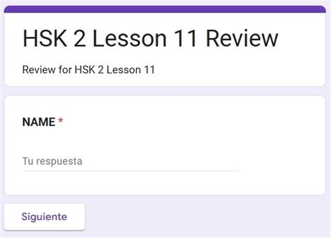 Hsk 2 Lesson Lesson 11 Review Activity Simple Chinese Free Course To