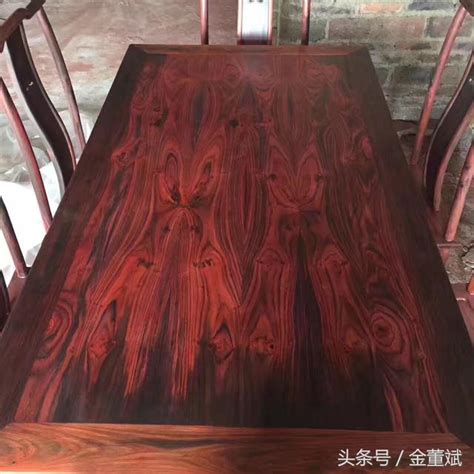 老撾大紅酸枝餐桌七件套 每日頭條