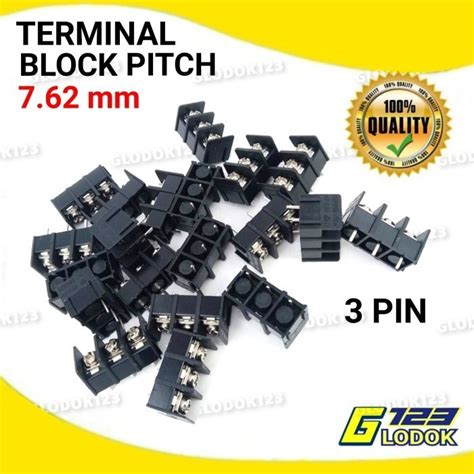 Jual Pcb Terminal Blok 2 Pole 3 Pole Block Pitch 7 62 Shopee Indonesia