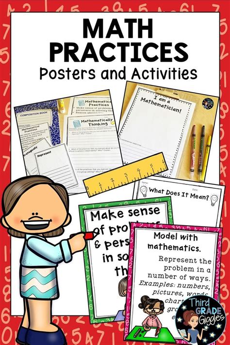 8 Mathematical Practices Posters Back To School Bulletin Boards Math Standards Math Practices