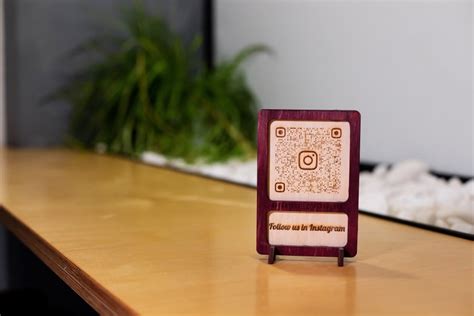 Qr Code Menu Sign Wooden Qr Code Custom Made Qr Code Menu Sign Scan