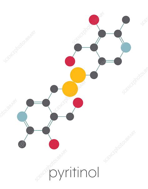 Pyritinol Molecule Illustration Stock Image F030 0096 Science Photo Library