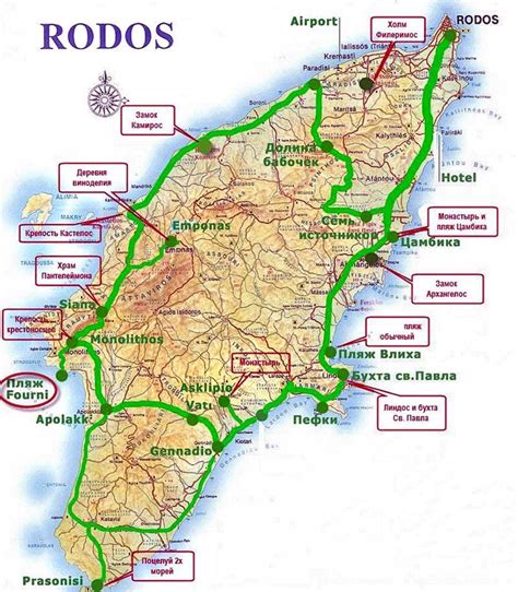 Карта Родоса Греция на русском языке расположение на карте мира с городами метро центра