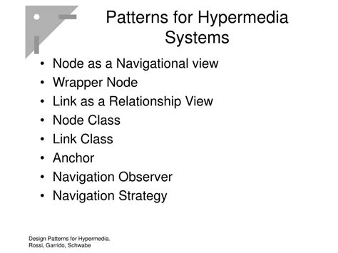 Ppt Design Patterns For The Hypermedia Domain Powerpoint Presentation Id1720407