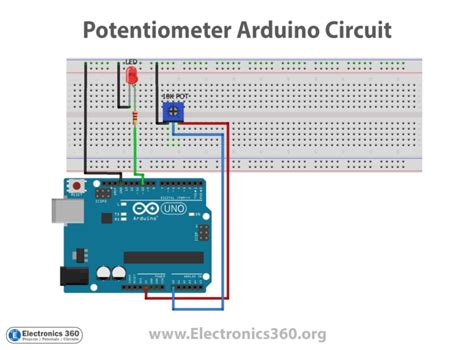 Interfacing Potentiometer With Arduino Electronics 360