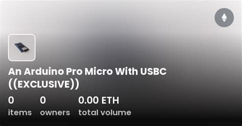 An Arduino Pro Micro With Usbc Exclusive Collection Opensea