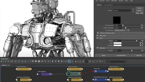 how to create robot toon shader in arnold 3dart