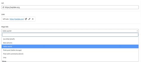 Acf Link Fields Url Link And Page Link