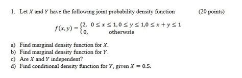 Solved Let 𝑋and 𝑌havethe following joint probability Chegg com