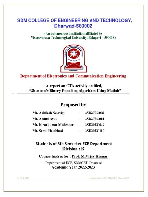 Itc Project Pdf Data Compression Computer Engineering
