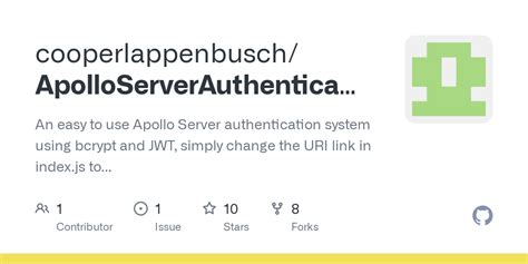 github cooperlappenbusch apolloserverauthentication an easy to use