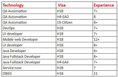 Directclient Requirements Usstaffing Us It Staffing Sales