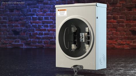 Square D Individual Electricity Meter Socket 3d Model 34 3ds Blend C4d Fbx Max Ma Lxo