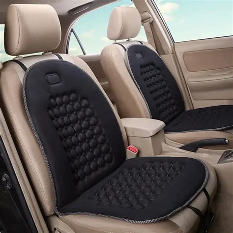 Black Car Seat Cushion Therapy Massage Padded Bubble Foam Chair Seats