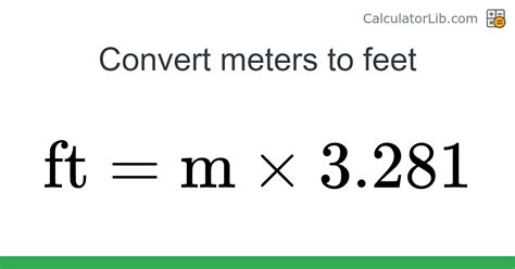 Meter To Feet Online Calculator