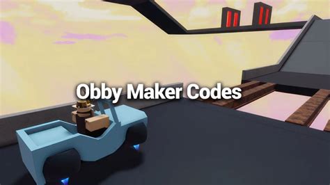 Obby Maker Codes For April 2024 Gamer Digest
